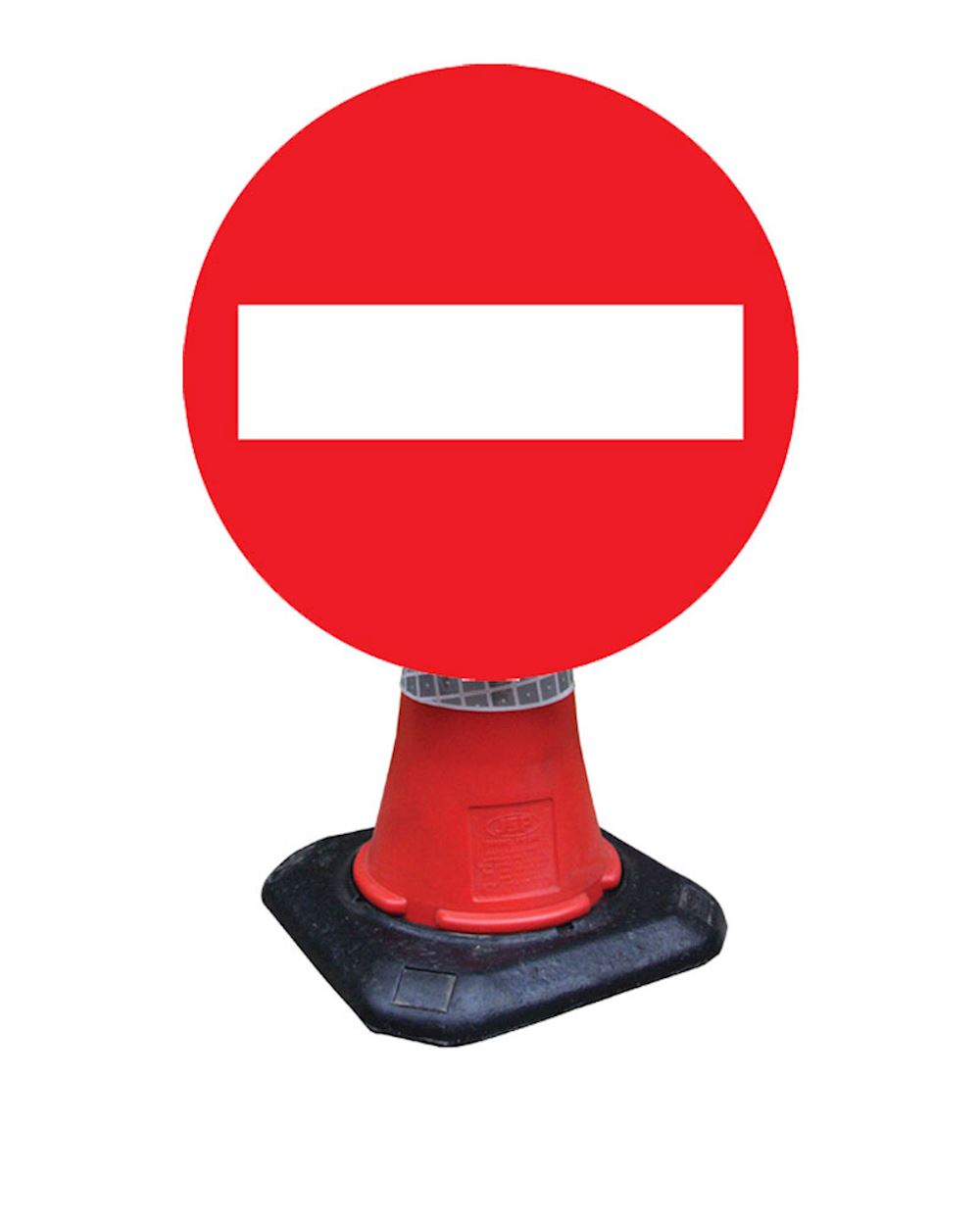 No Entry Cone Mounted Sign | From Aspli Safety