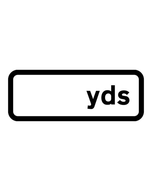 Quickfit Distance In Yards Supplementary Plate face Only Quickfit Distance In Yards Supplementary Plate face Only